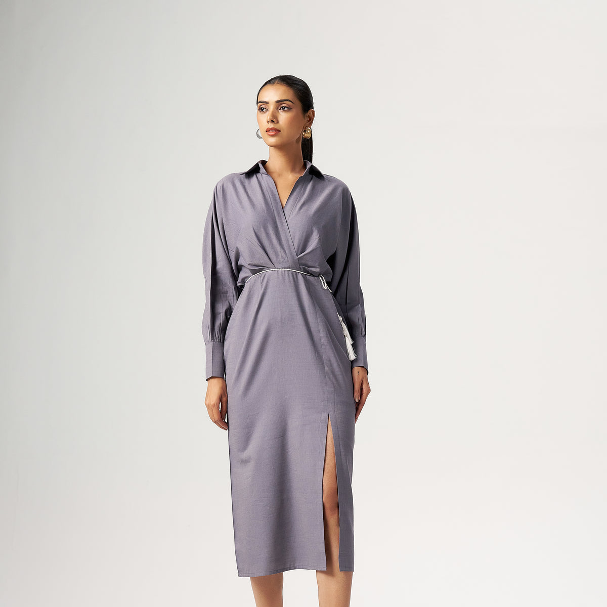 SLATE WRAP DRESS – Nutmeg Apparels