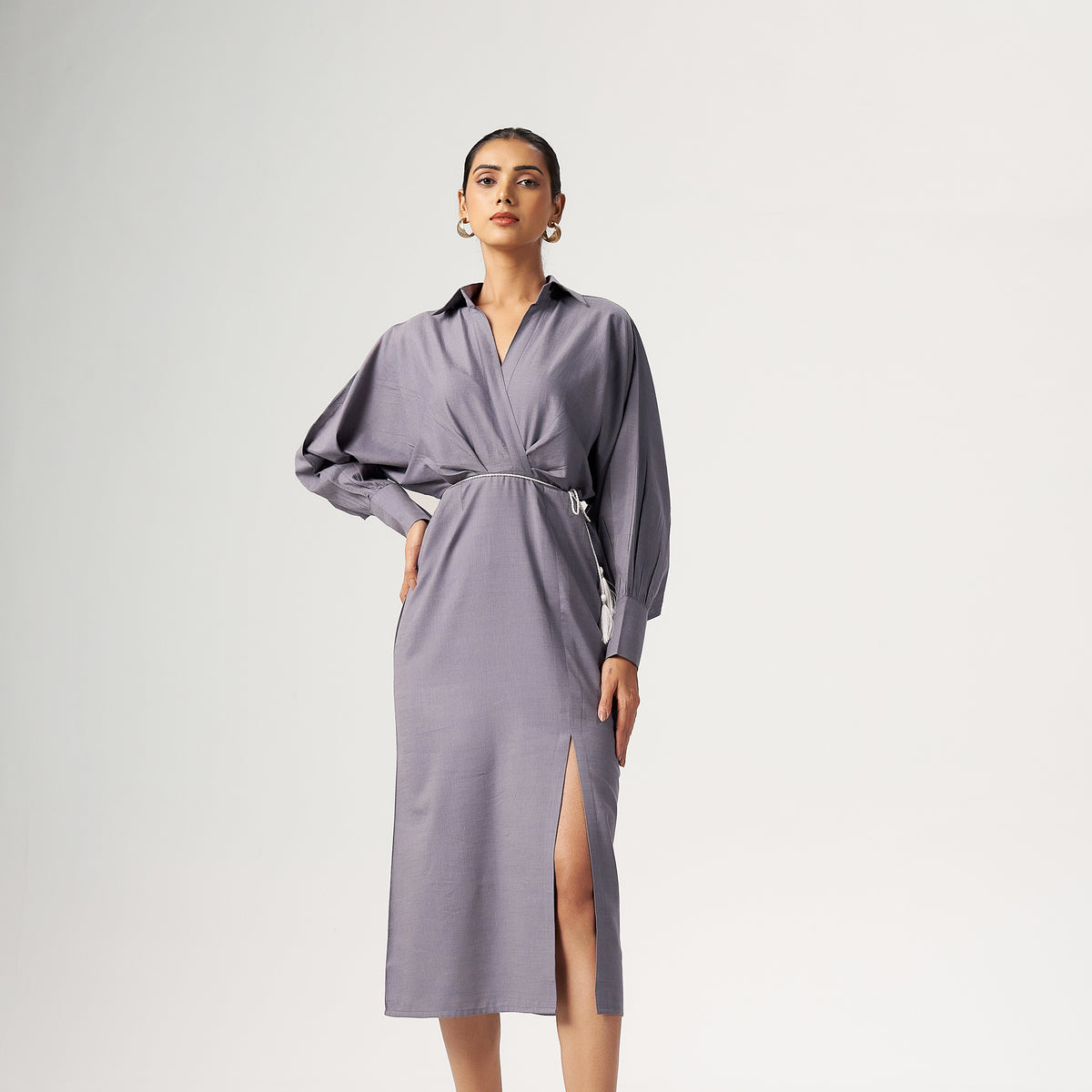 SLATE WRAP DRESS – Nutmeg Apparels